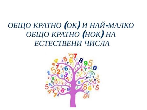 Book Creator ОК и НОК на естествени числа