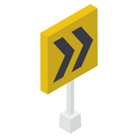 Road Sign Generic Isometric Icon