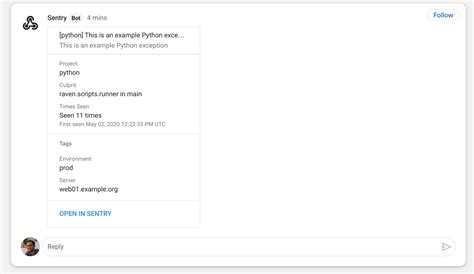 GitHub Jweslley Sentry Googlechat A Sentry Plugin Which Posts