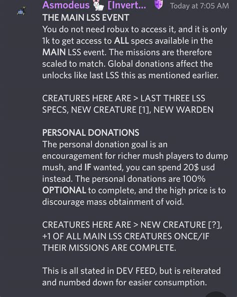 Further Info On The LSS Event Roblox Creatures Of Sonaria Amino
