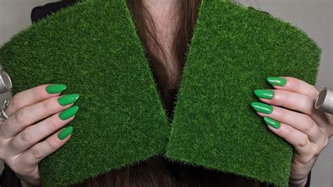 Asmr Tapping And Scratching On Green Items Youtube