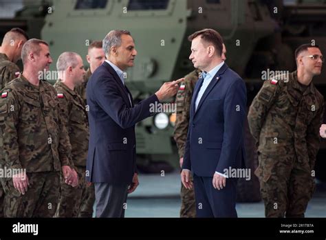 Minister Of National Defense Mariusz Blaszczak R And US Deputy