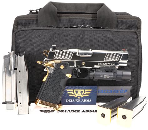 Staccato 2011 P Custom Nickel Plated With 24k Gold Accents