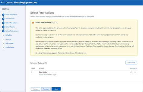 Creating Patch Job For Linux Assets
