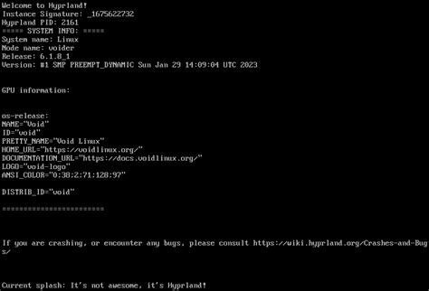 Doesn T Start Issue Hyprwm Hyprland GitHub