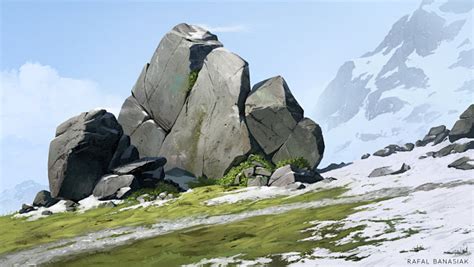 岩石原画山石原画石头原画来自cgbookcn 104