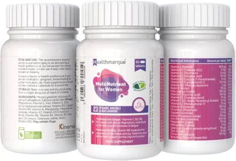 Multivitamins And Minerals Vitamins With High Strength 60 Tablets For