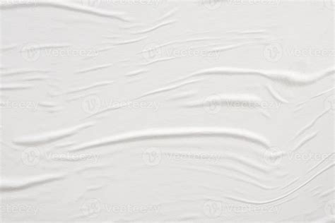 Fundo De Textura De Cartaz De Papel Amassado E Amassado Branco Em