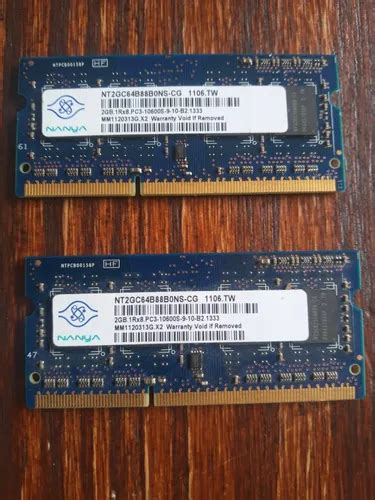 Memoria Ram Ddr3 2gb Notebook Mercadolibre