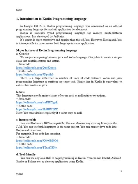 Basic Kotlin 01 Pdf Java Programming Language Control Flow