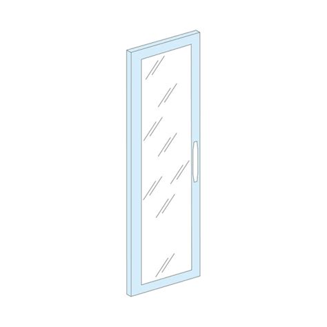 Puerta Transparente C Cerr 800mm X 2000mm Prisma MH8538 Fivisa