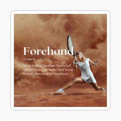 Tennis Basics Forehand Tennis Sticker For Sale By Tiebreak Tennis
