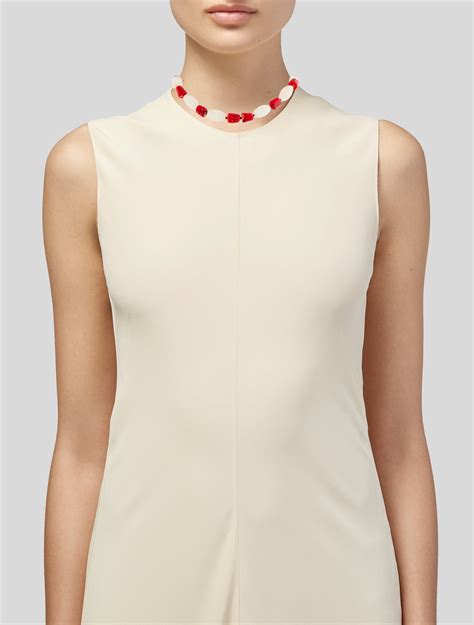 Necklace 14k Chalcedony And Dyed Coral Bead Necklace Red 14k Yellow