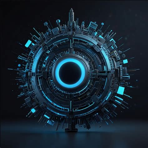 Cyber Security Abstract Background Premium Ai Generated Image