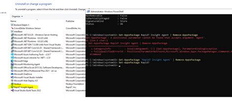Powershell Commands To Uninstall Rapi7 Insight From Virutual Machine And Install Nvm From