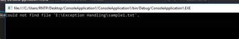Handling Runtime Exceptions In C