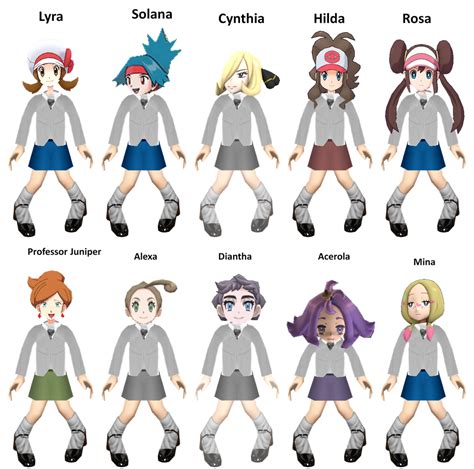 Request Pokemon School Girls Part 5 By Thenightcapking On Deviantart