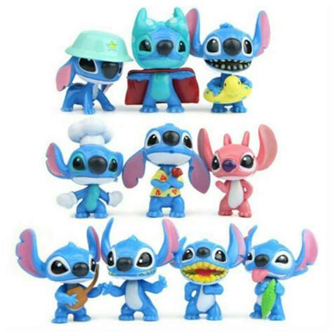 10 Kpl Setti Lilo And Stitch Hahmoja Leikkikalut Mini Stitch Inspiroimat Hahmot Malli Nukkeja