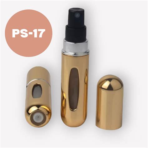 Gold Perfume Spray Bottle Mini Perfume Refillable Atomizer Container