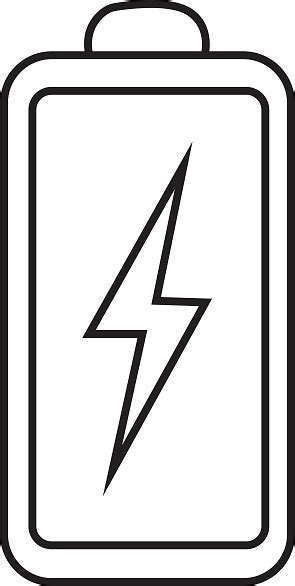 세로 배터리 잔량 표시기 배터리 표시기 라인 기호 투명한 배경에 격리된 전체 검은색 배터리 잔량 아이콘입니다 가득 찬에 대한 스톡 벡터 아트 및 기타 이미지 Istock