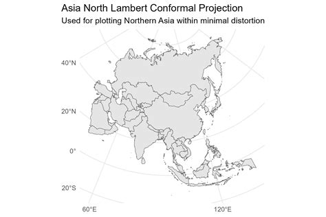 Various Crs Projections For Use With Sf Plots In Ggplot2 Visage