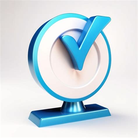 premium photo 3d check mark icon