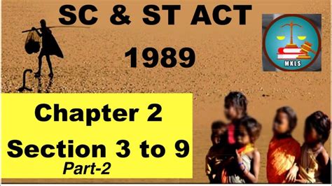 Sc And St Act 1989 Section 3 To 9 Part Ii Youtube