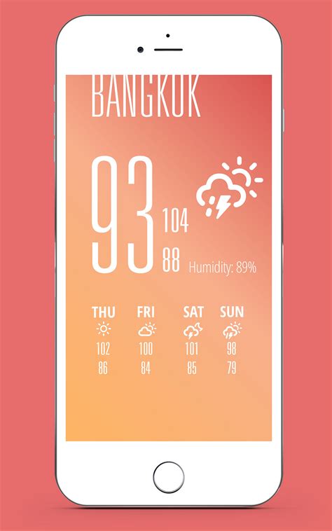 Weather App Design Concept On Behance