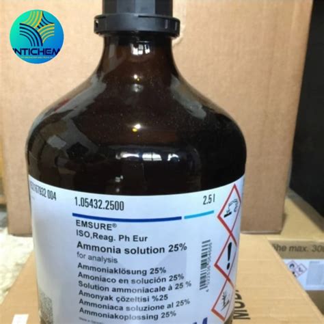 Jual Ammonia Solution 25 Merck Ecer 1 Liter Kota Depok Intichem Indonesia Tokopedia