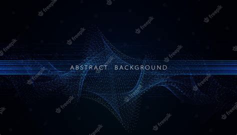 Premium Vector Abstract Particle Atomic Digital Technology Concept