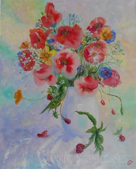 Картина Маки Размеры 40x50 Год 2017 Цена 2500 рублей Художник Сабаева Татьяна Владимировна