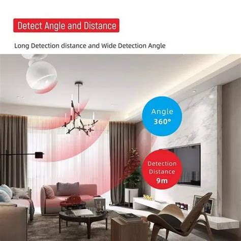 30ft SmartiQo Zigbee Wireless Pir Motion Sensor Inbuilt Battery For Corridor Model Name Number