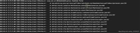 关于ok 报sslsslhandshakeexception Handshake Failed Csdn博客