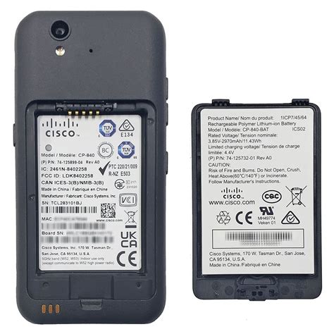 Cisco 840 Wireless Ip Phone Cp 840 K9