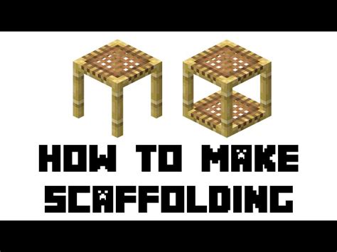How To Make And Use Scaffolding In Minecraft