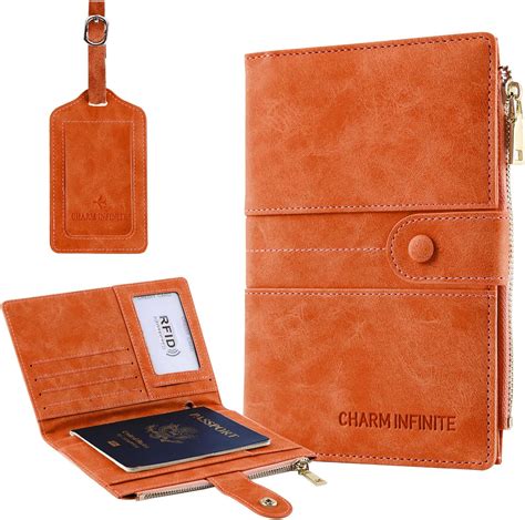 Packovia Passport Holder And Luggage Tag Rfid Travel