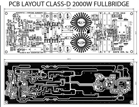 Pcb Layout Class D D2k Fb Full Bridge 2000w Class D Amplifier