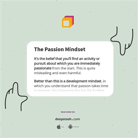 The Passion Mindset Deepstash