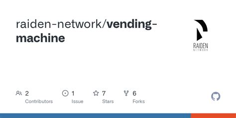 Github Raiden Network Vending Machine