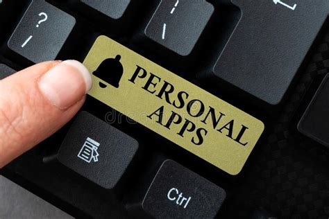 Text Showing Inspiration Personal Apps Concept Meaning Organizer