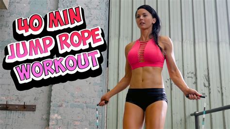 40 Minute Jump Rope Workout At Home Youtube