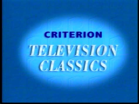 Criterion Television Classics Audiovisual Identity Database