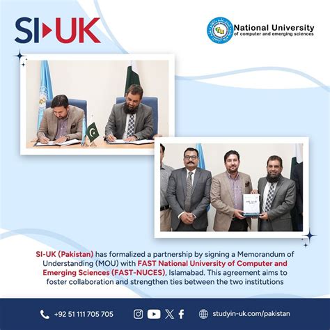 Si Uk Pakistan On Linkedin Siukpakistan Fastnuces Mou