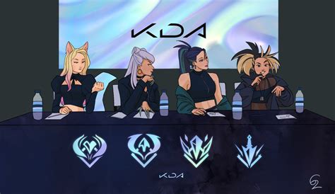 Ahri Akali Evelynn Kaisa K Da All Out Evelynn And 7 More League Of Legends Drawn By