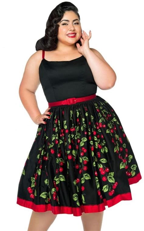 Plus Size Cherry Dress Pluslookeu Collection