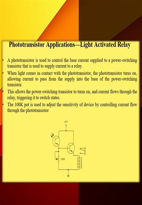 SOLUTION Phototransistors Light Activated Relay Dark Activated Relay And Tachometer Studypool