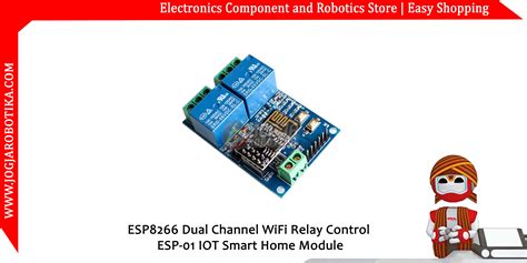 Jual ESP8266 Dual Channel WiFi Relay Control ESP 01 IOT Smart Home Module
