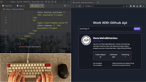 Asmr Programming Github Api In Javascript No Talking Youtube