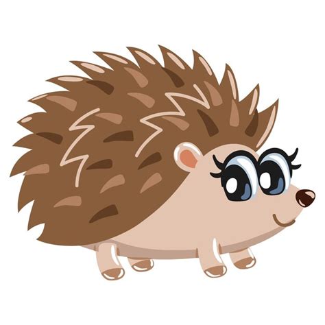 Adorable Erizo En El Estilo Moderno De Dibujos Animados Vector Vector
