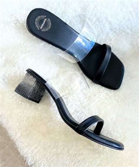 Black Ombre Diamond Heels Modanta 4080570